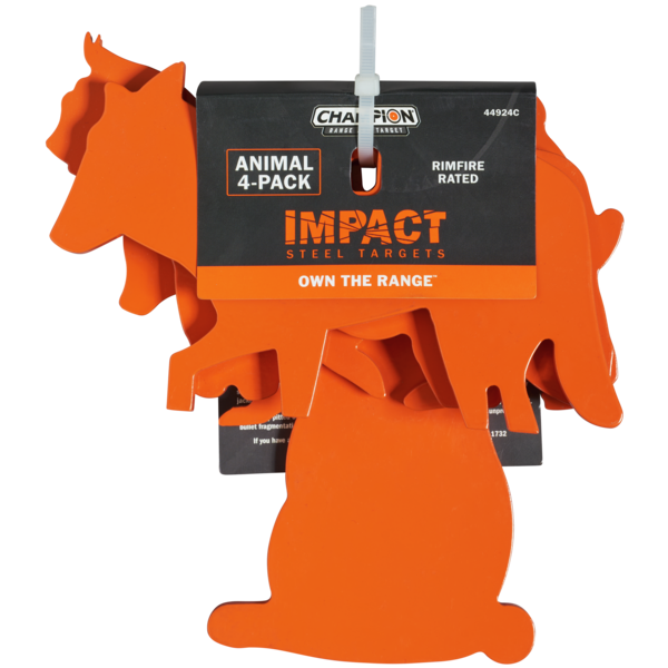 Champion Target Impact Steel Targets Gong Animal 4 Pack | Bass Pro Shops